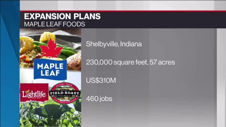 Maple Leaf Foods unveils plan for U.S. plant-based facility - Video - BNN