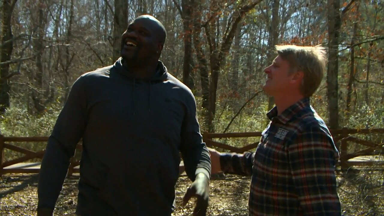 Shaq Takes It to the Trees!