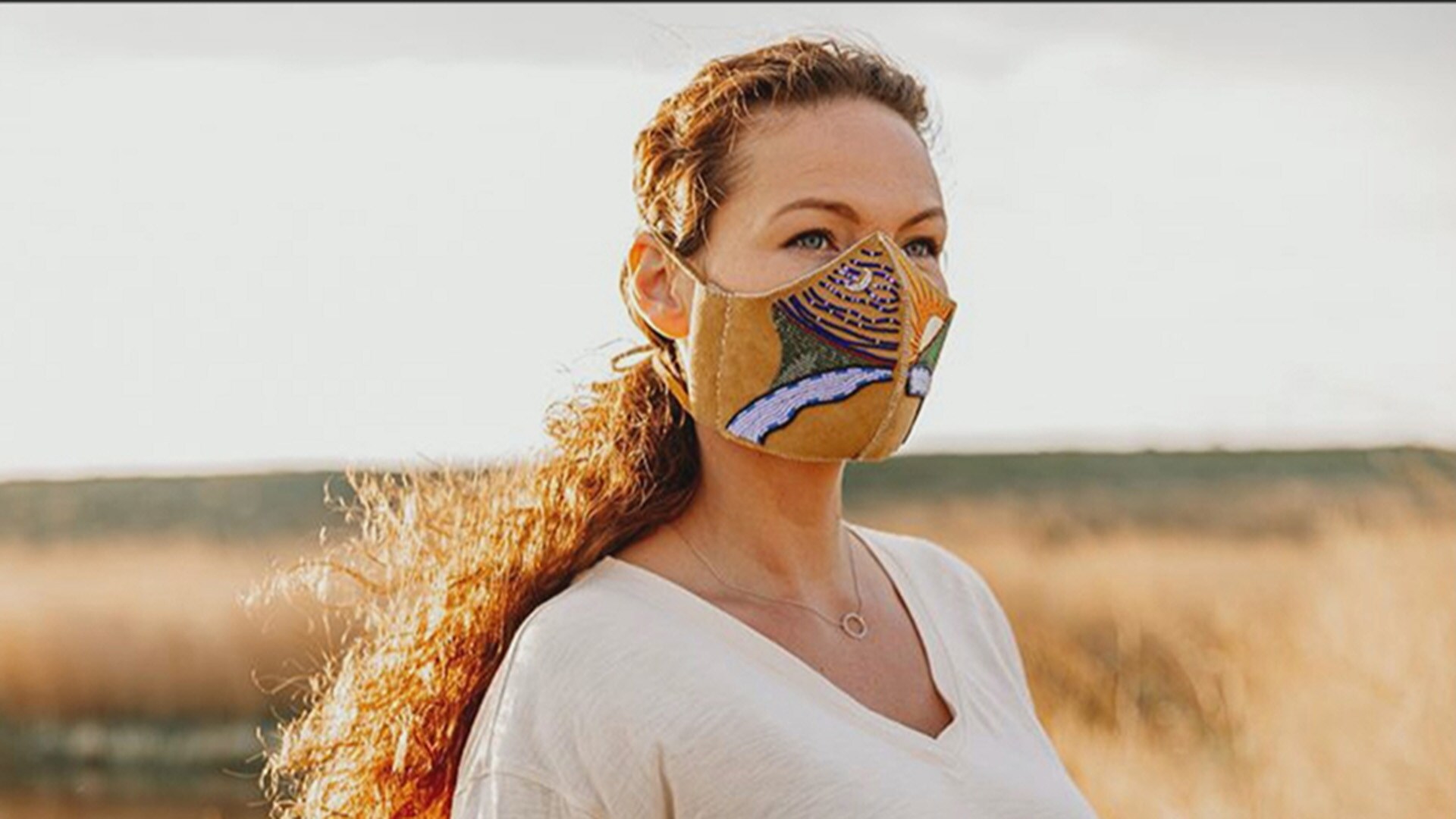 CTV Your Morning | Cree artist beads beautiful mask with a message