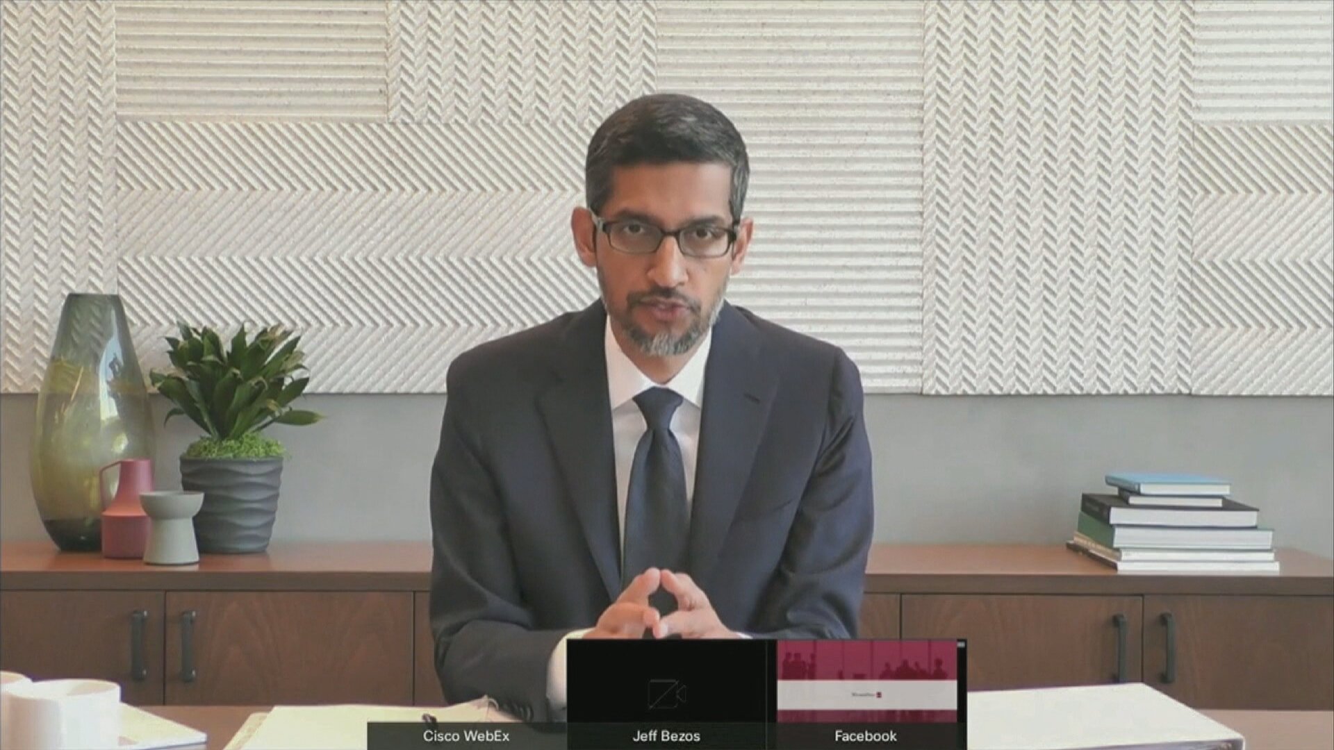 Tech giant CEOs grilled by American Congress