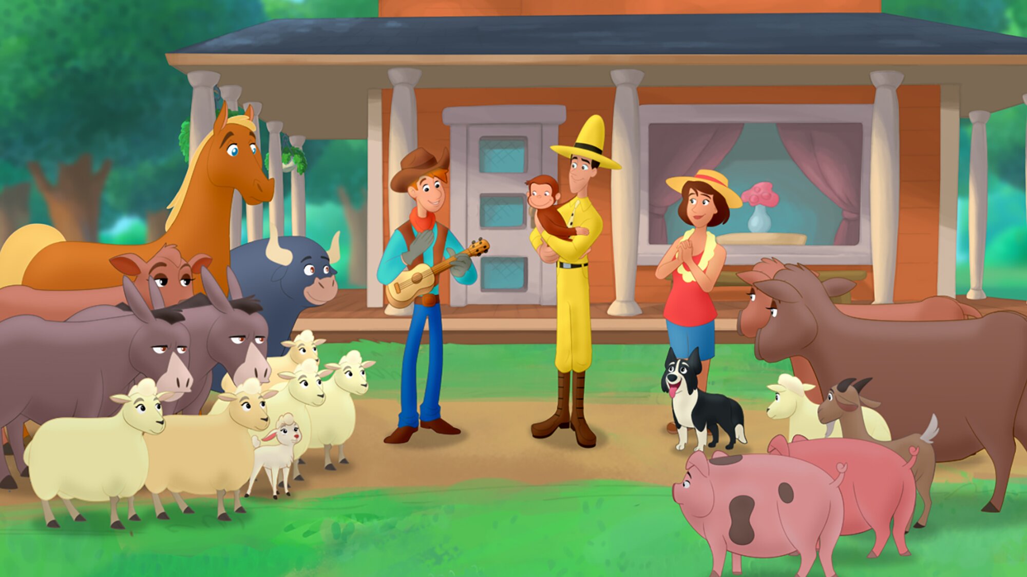 Georges, Le Petit Curieux : l’apprenti cowboy