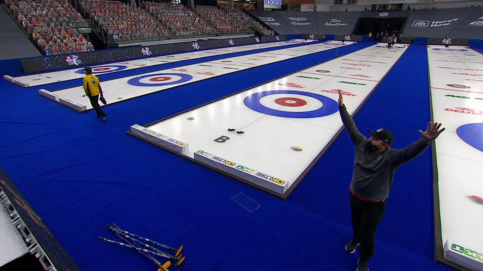 Must See: Brier ice technicians produce incredible angle raise during ...