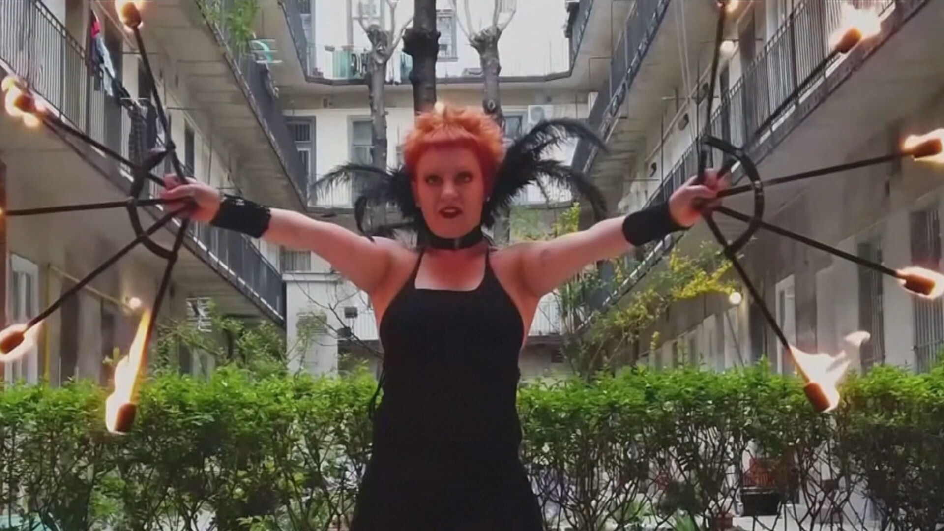 CTV Your Morning | Fire juggler practicing act at home during the pandemic