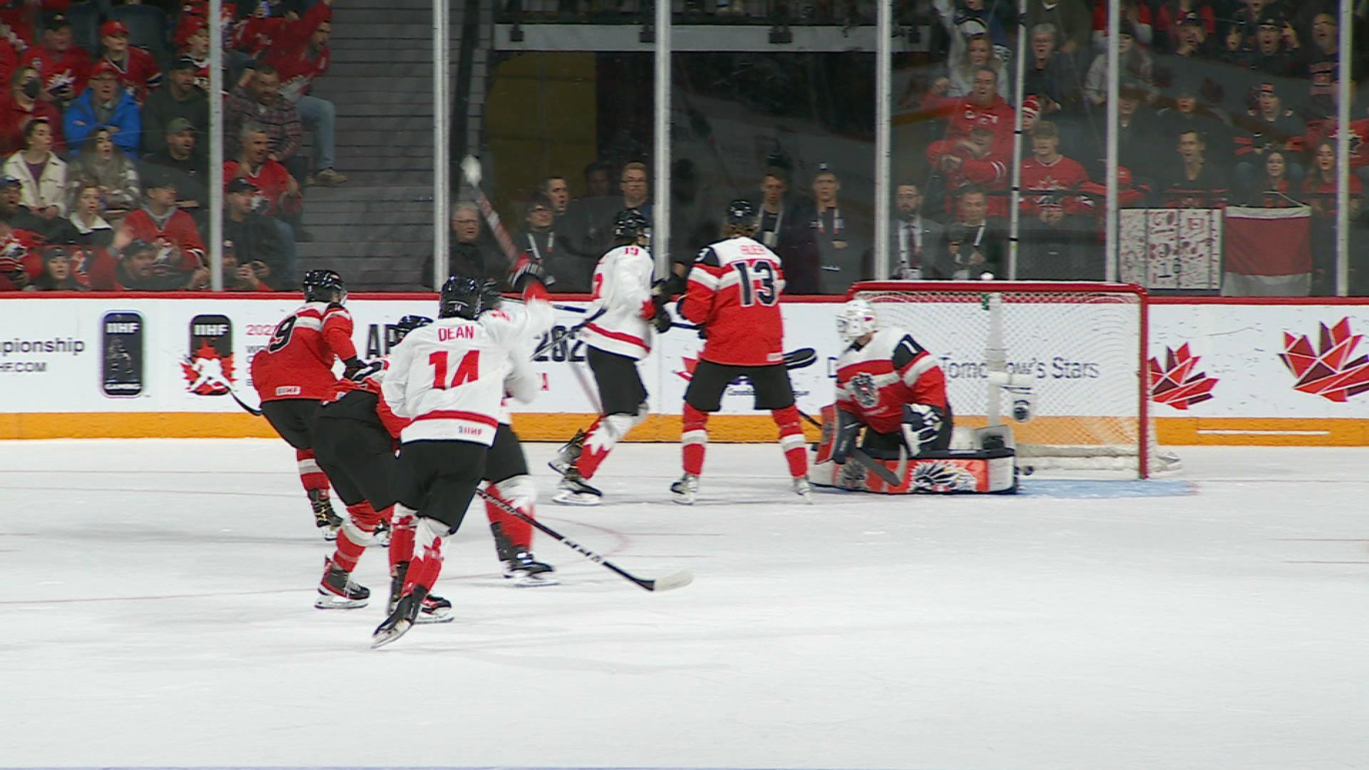 Dean extends Canada's lead moments after Guenther scored first goal ...