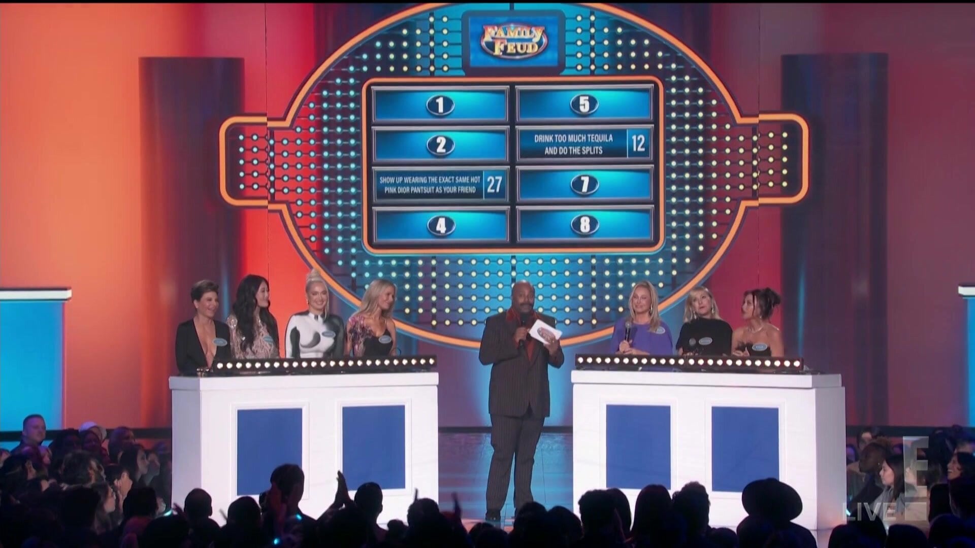 Steve Harvey (AKA Kenan) Plays Family Feud With The Real Housewives