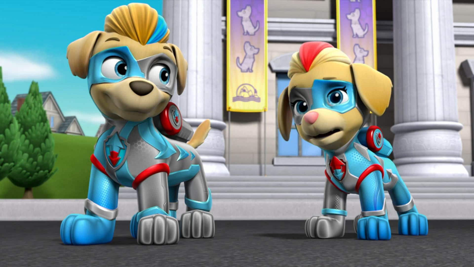 PAW Patrol | S6:E32 | Mighty Pups, Super Paws: Pups and the Big Twin ...