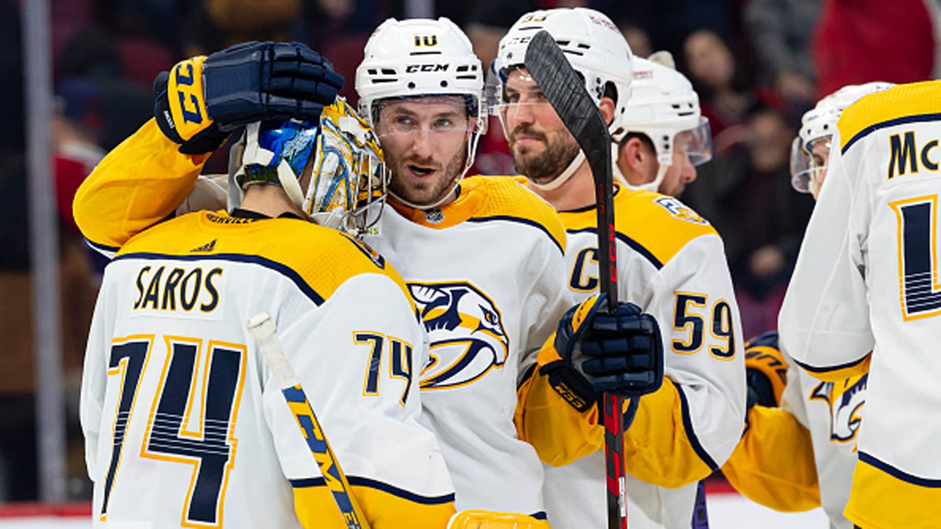 Saros stellar as Preds survive late push from Canadiens - Video - TSN