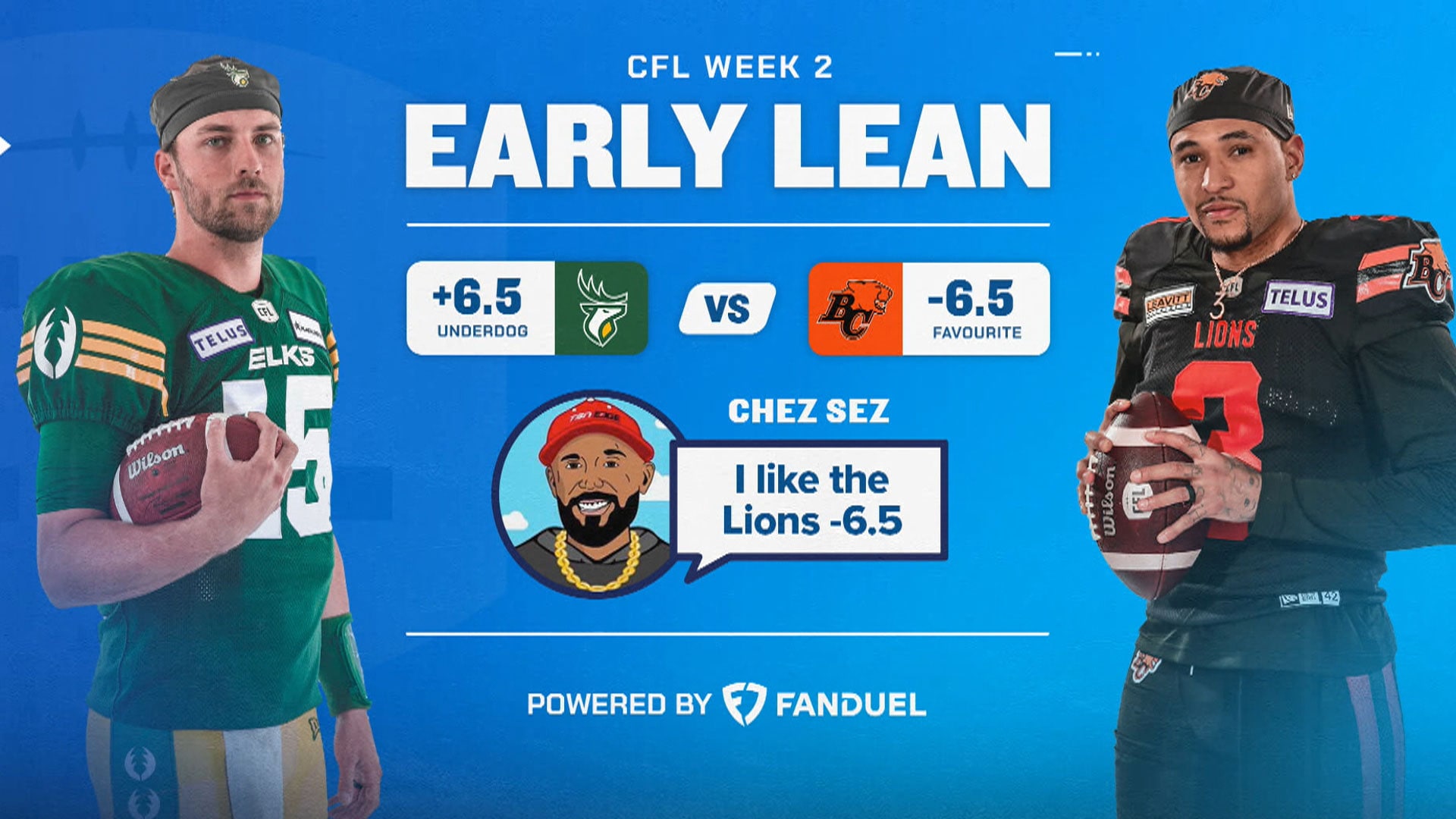 CFL Early Lean: Lions could feast on Cornelius in Week 2