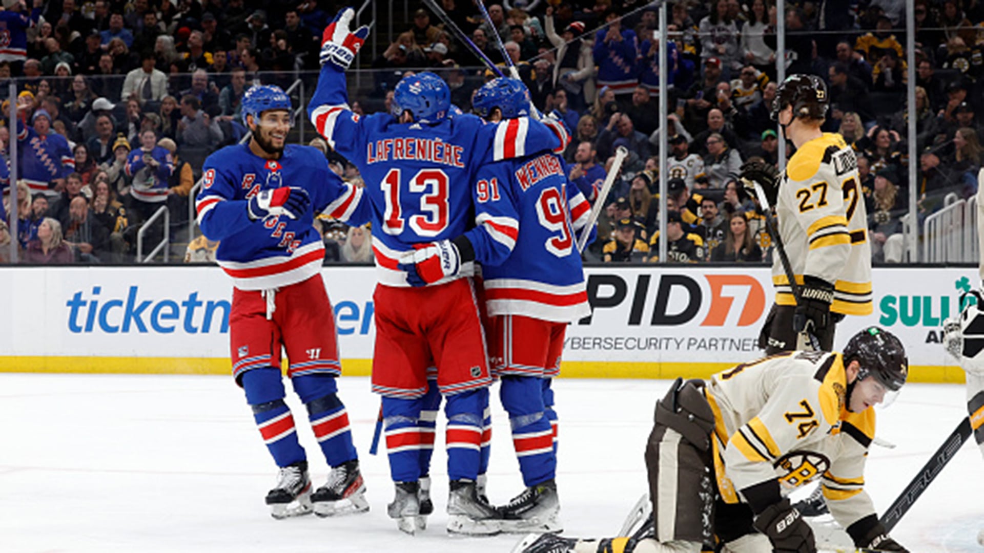 NHL: Rangers 5, Bruins 2