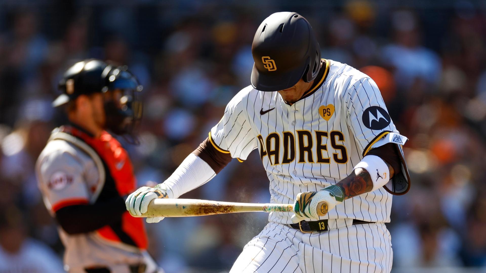 Must See: Machado's attempt to break his bat over his leg doesn't go well