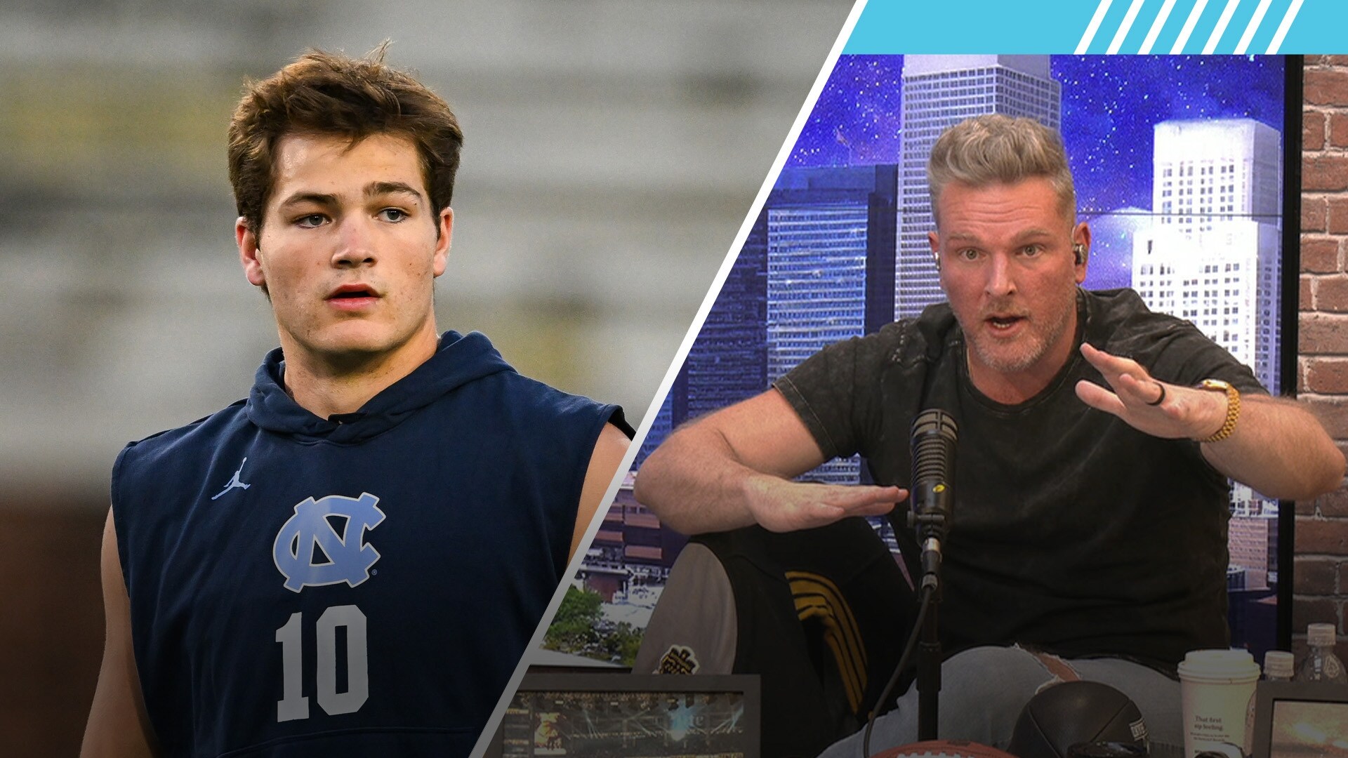 McAfee examines the similarities between Drake Maye and Andrew Luck