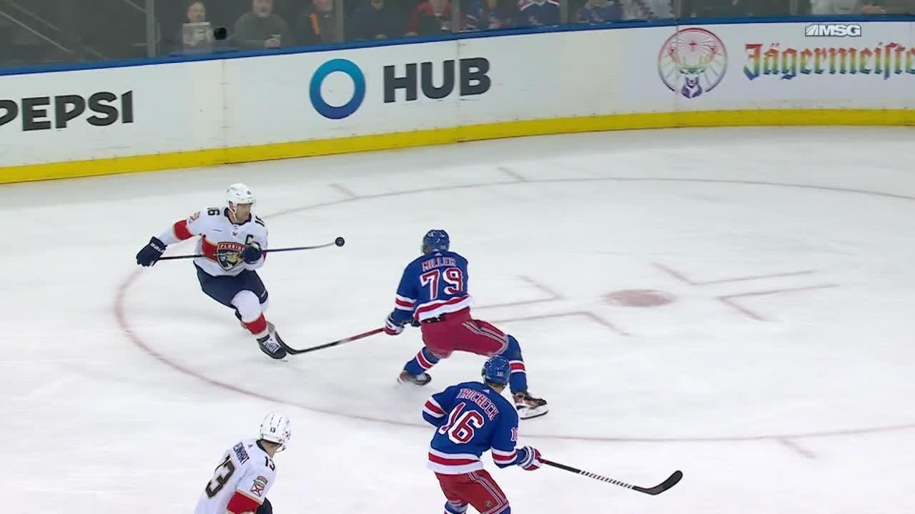 Must See: Barkov's amazing juggling assist sets up Reinhart - Video - TSN