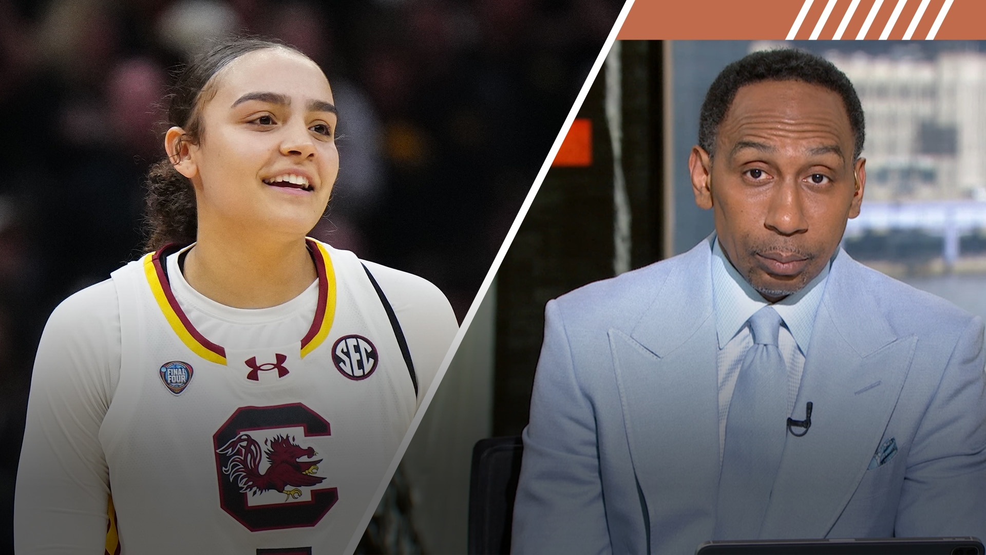 Stephen A.: Once Tessa Johnson came into the game, it was a wrap