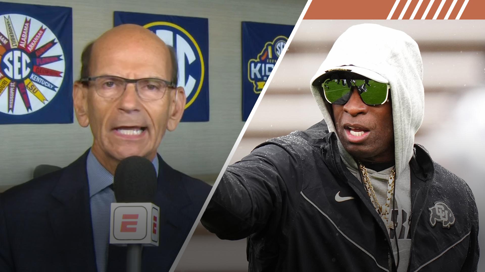 Finebaum's Deion Sanders take sparks debate among 'First Take' panel ...