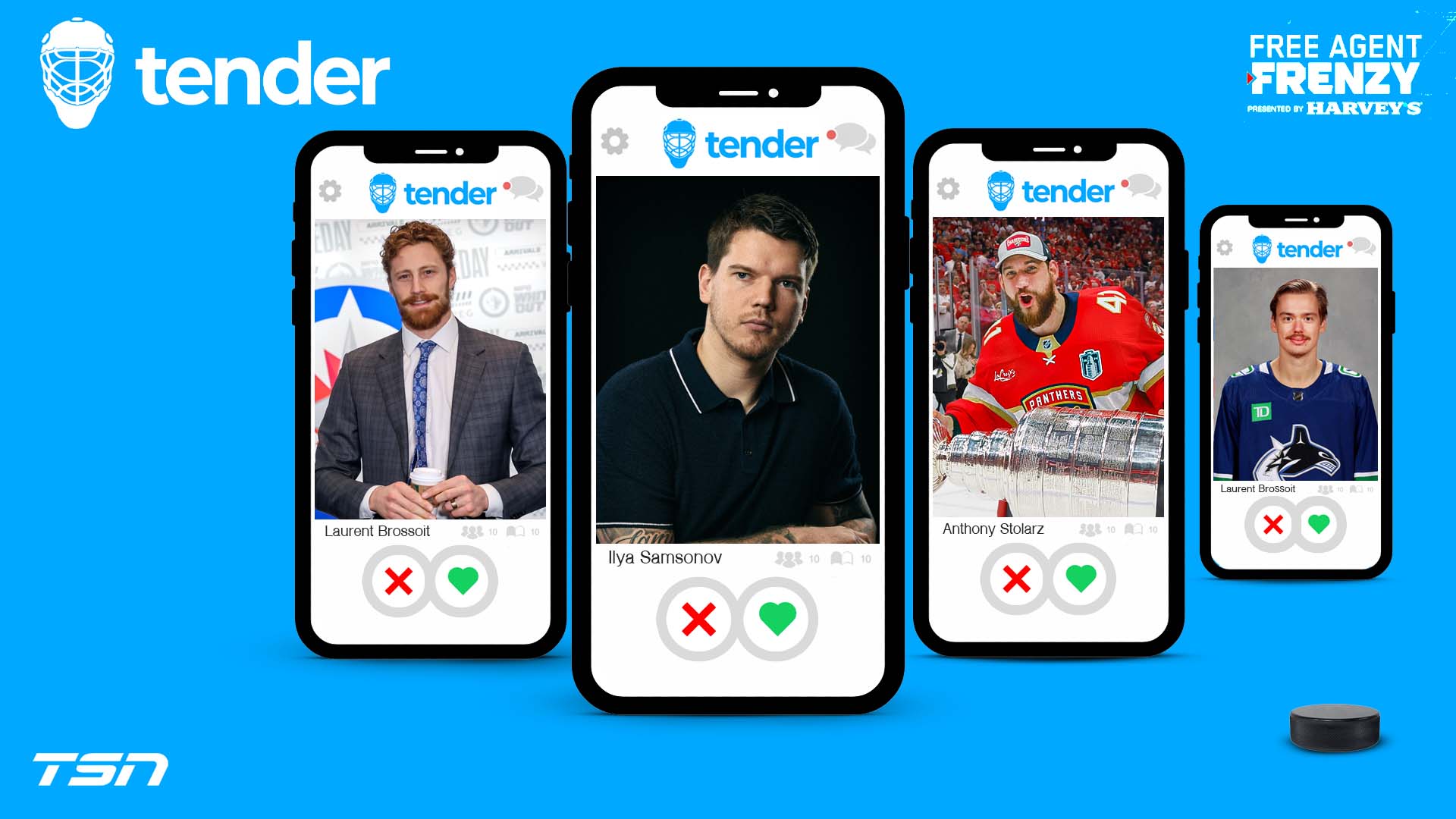 Tender Tinder: TSN's goalie panel swipes left and right on available ...