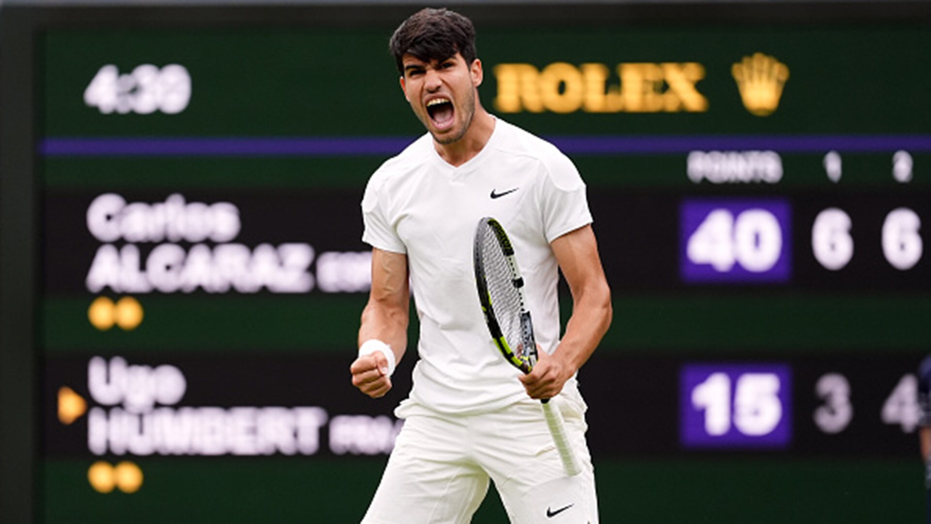 Alcaraz wins in four sets to advance to 7th consecutive Grand Slam ...
