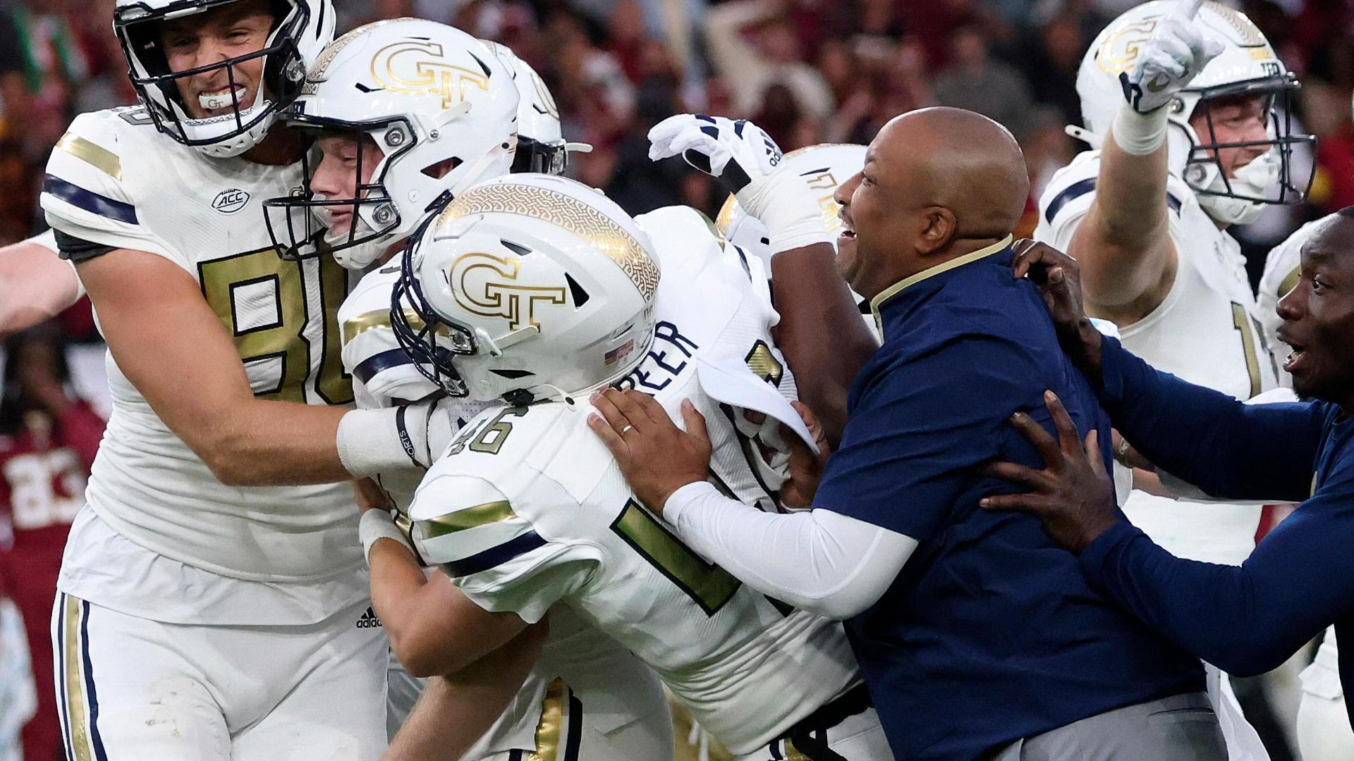 Must See: Georgia Tech stuns No. 10 FSU with winning FG as time expires ...