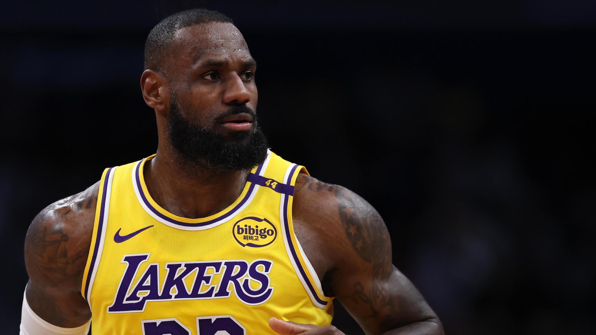 Must See: LeBron shows off range with logo three - Video - TSN