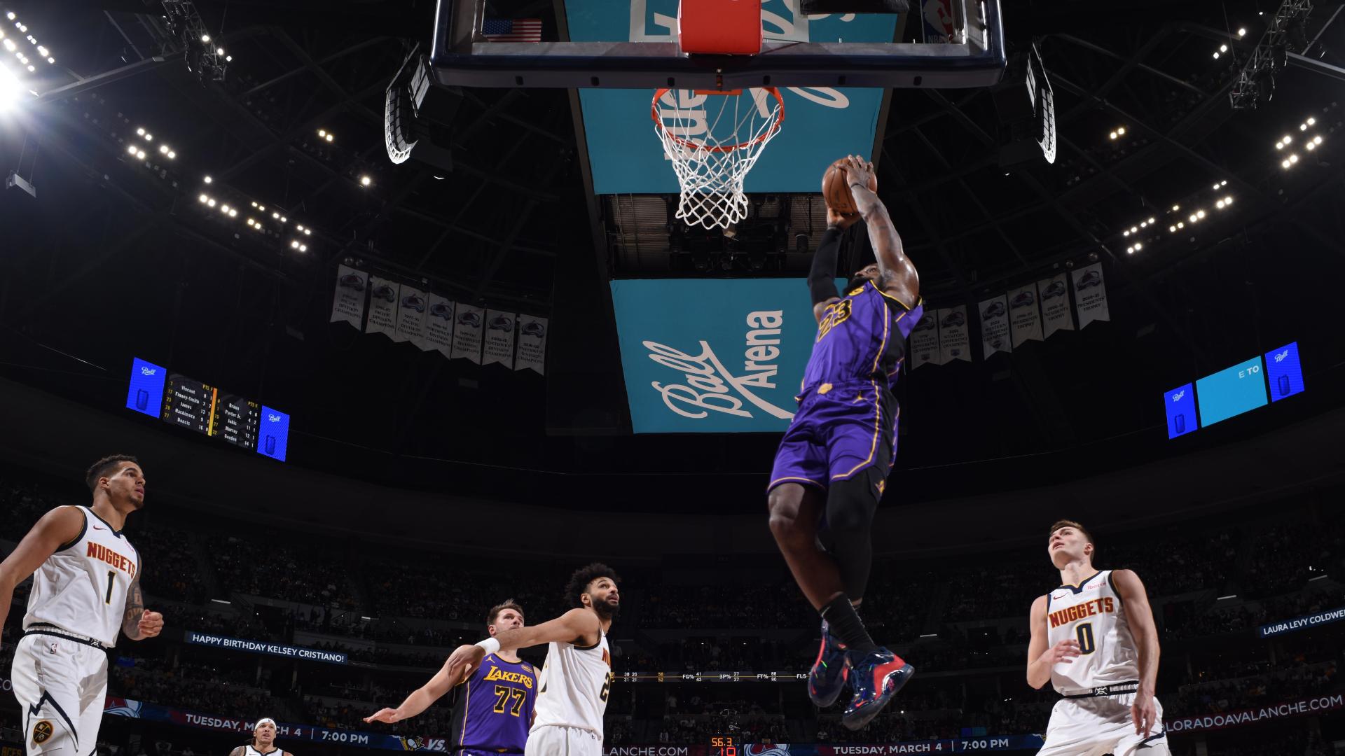 Luka connects with LeBron for the alley-oop - Video - TSN