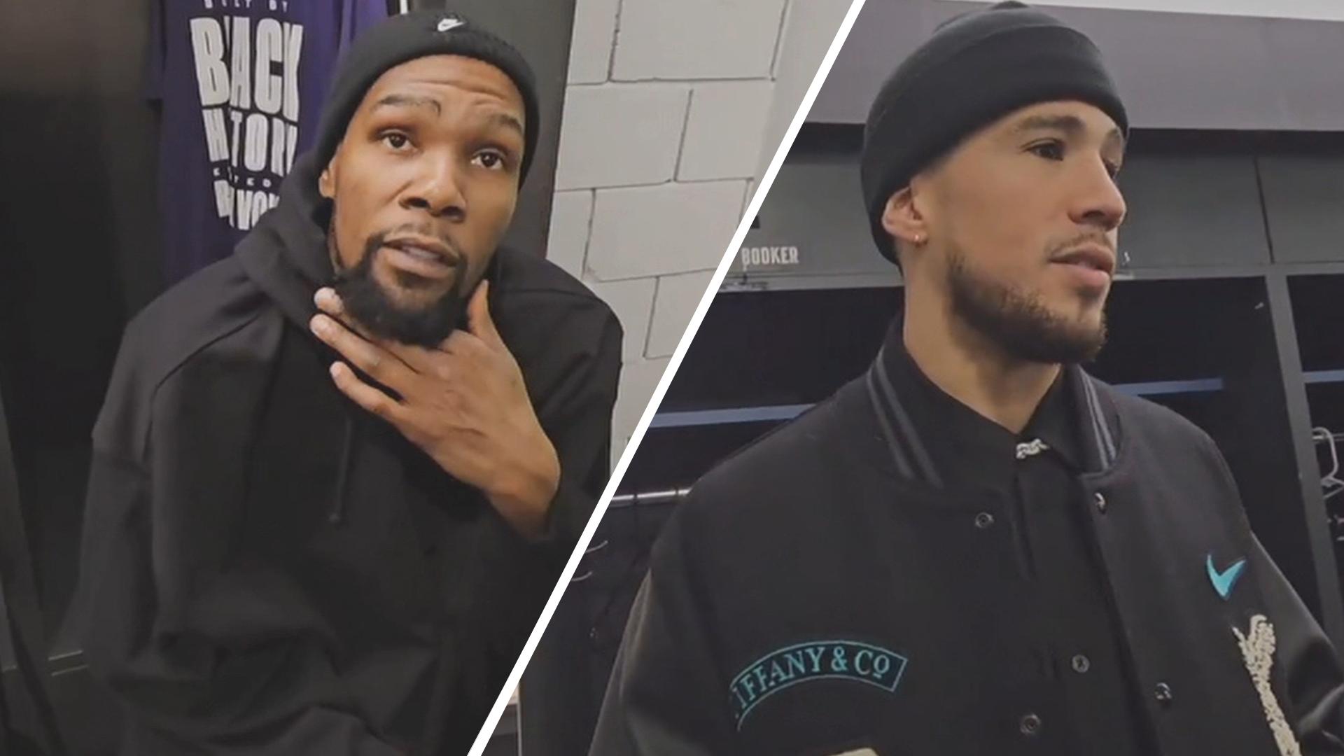 'Luka Garza?' KD, Booker shocked over Luka-AD trade - Video - TSN