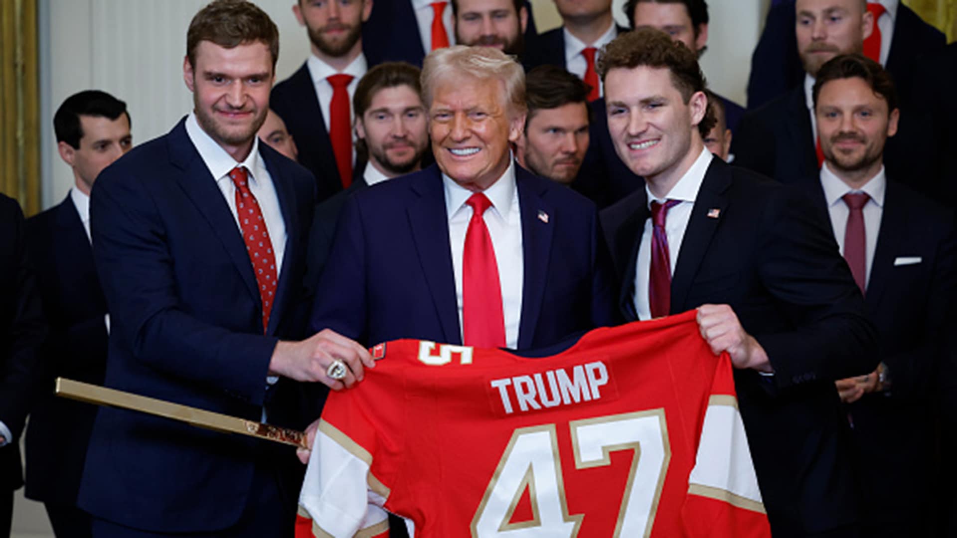 President Trump honours Stanley Cup champion Panthers at White House ...