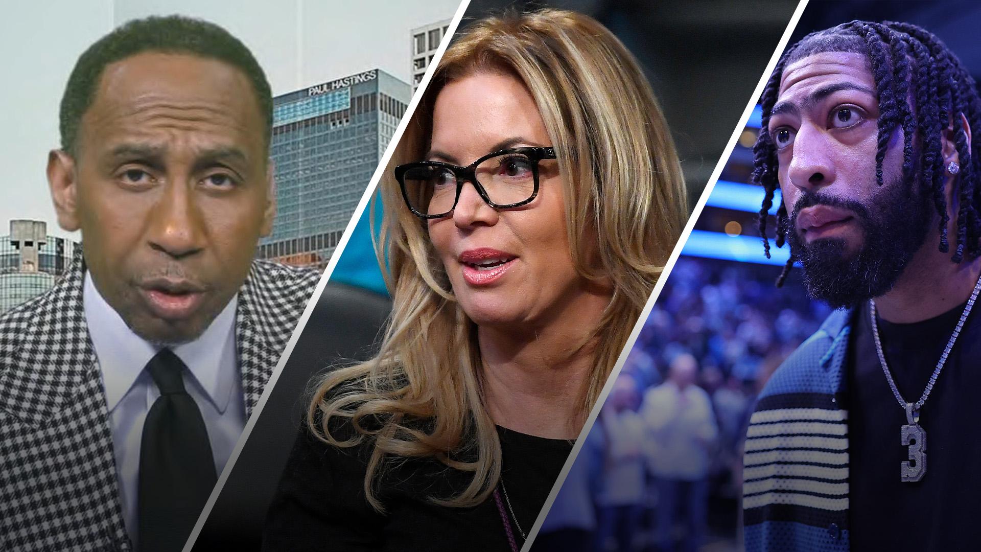 Stephen A. not buying Jeanie Buss' reason for trading AD - Video - TSN