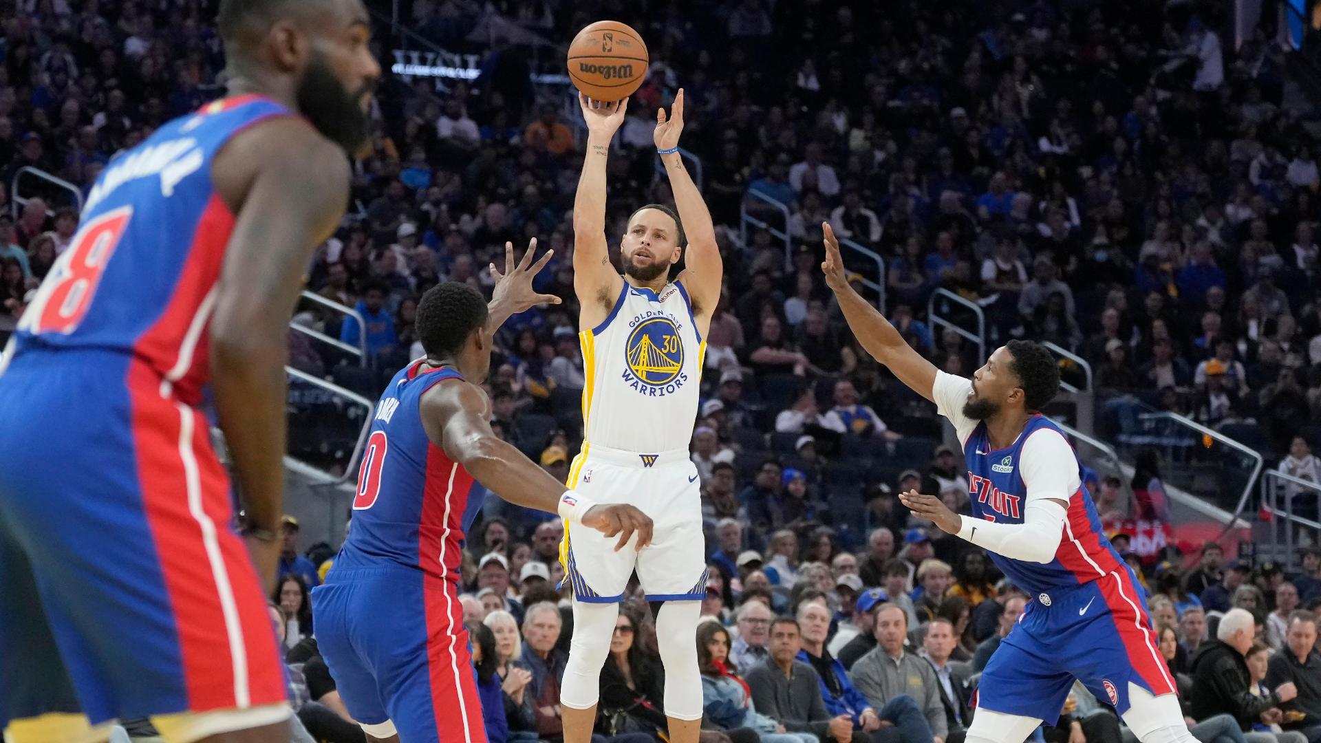 Steph Curry drains three to eclipse 25,000 points - Video - TSN