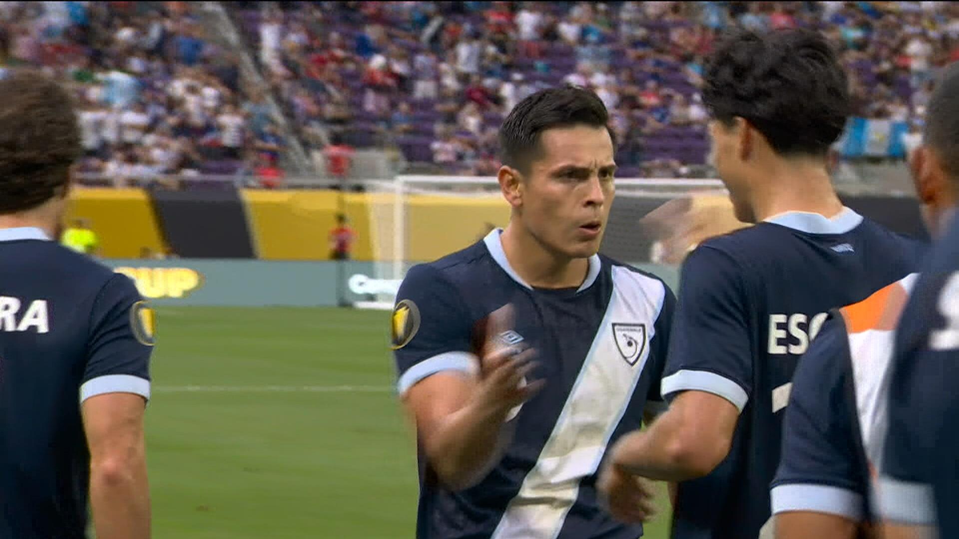 Rubin scores the equalizer as Guatemala makes the man advantage count ...